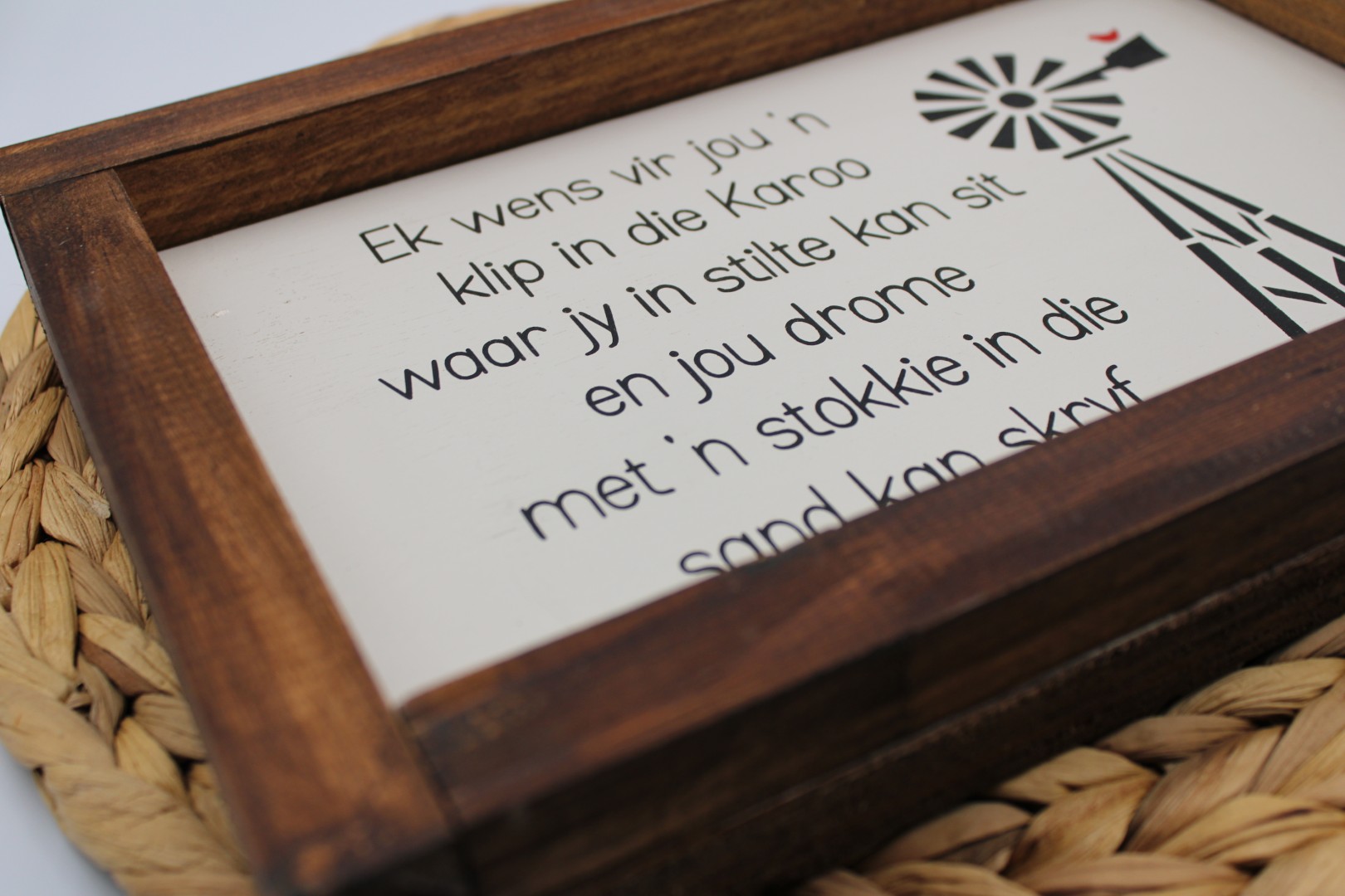 Ek wens vir jou 'n klip in die Karoo, 200x300 - Wooden Décor Sign ...