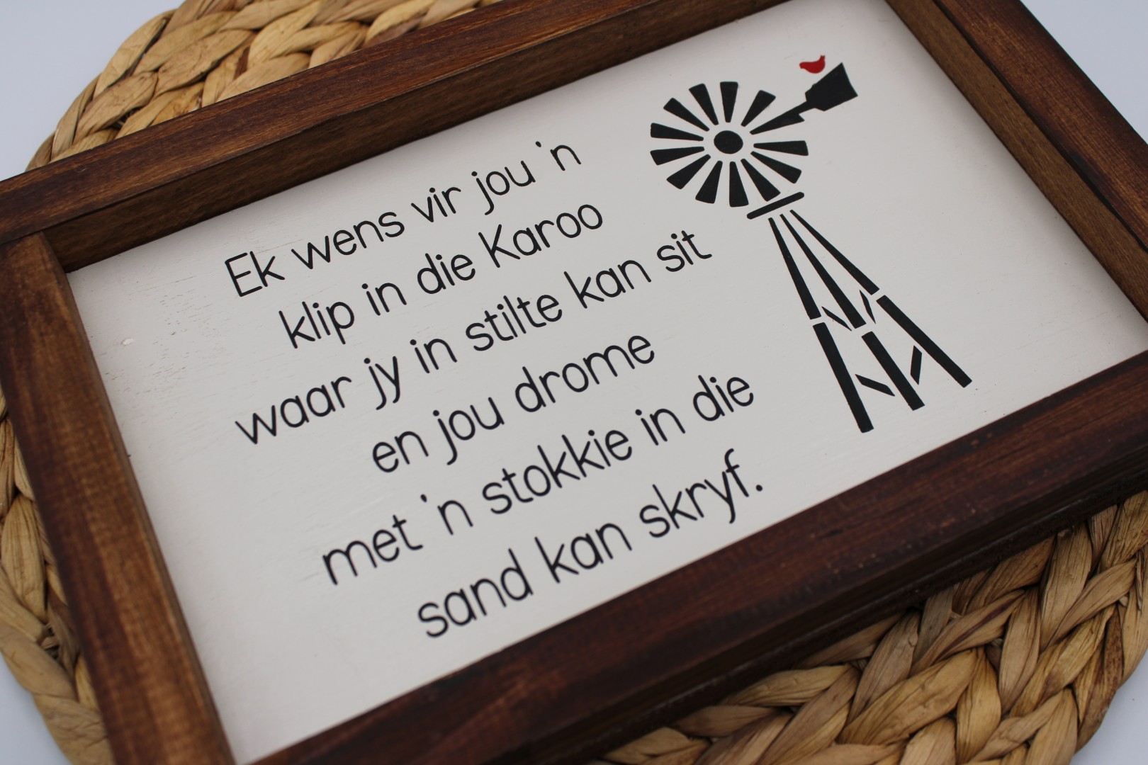 Ek wens vir jou 'n klip in die Karoo, 200x300 - Wooden Décor Sign ...